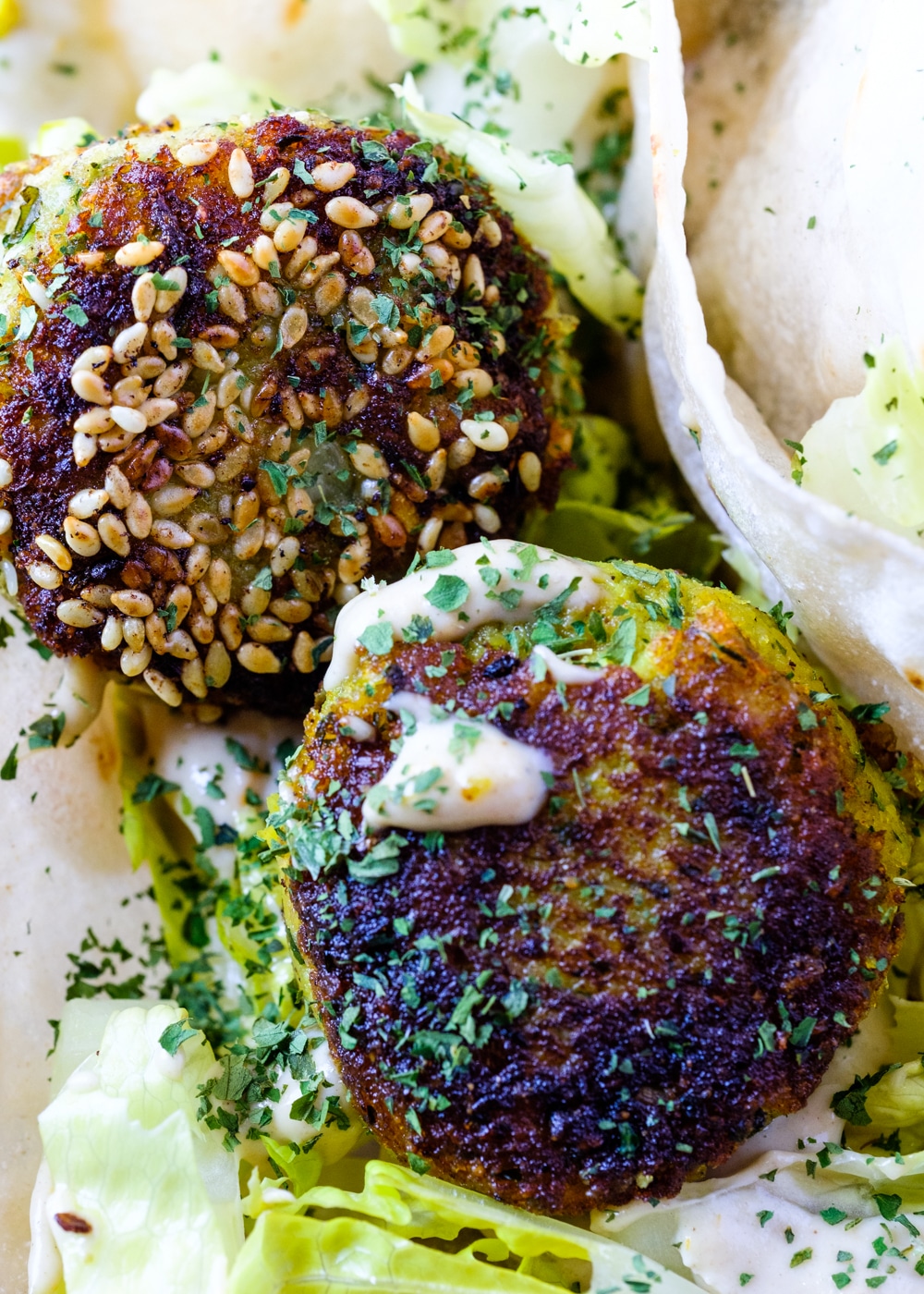 Falafel Three Way with Cauliflower, Sunchokes and Parsnip - Creative in ...