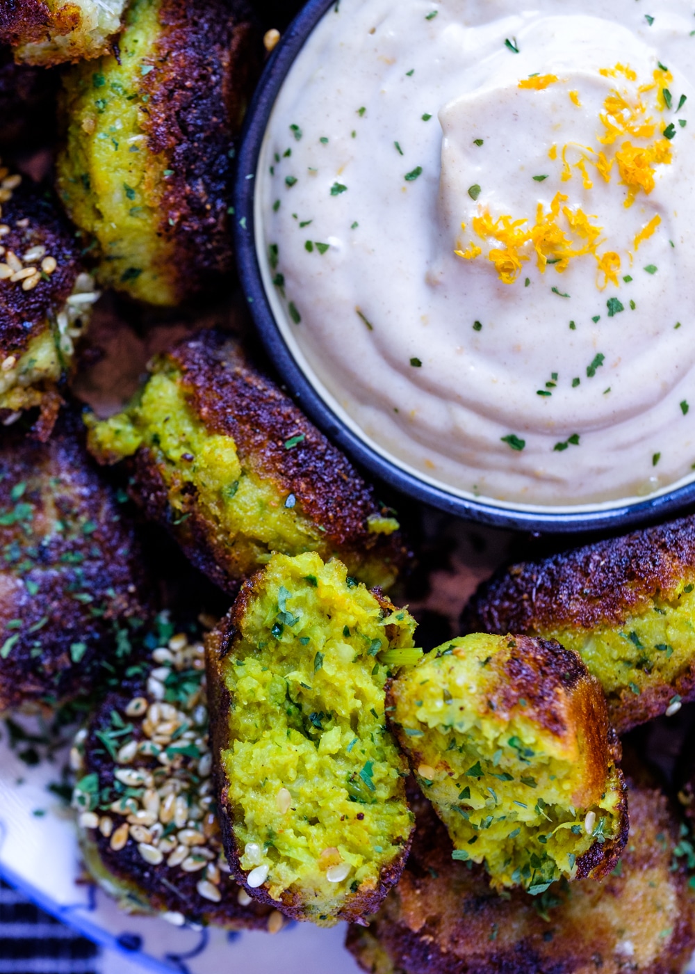 Falafel Three Way with Cauliflower, Sunchokes and Parsnip - Creative in ...