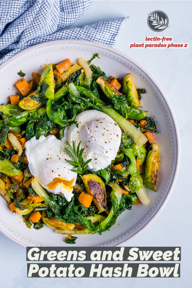 Greens and Sweet Potato Hash Bowl - Creative in My Kitchen