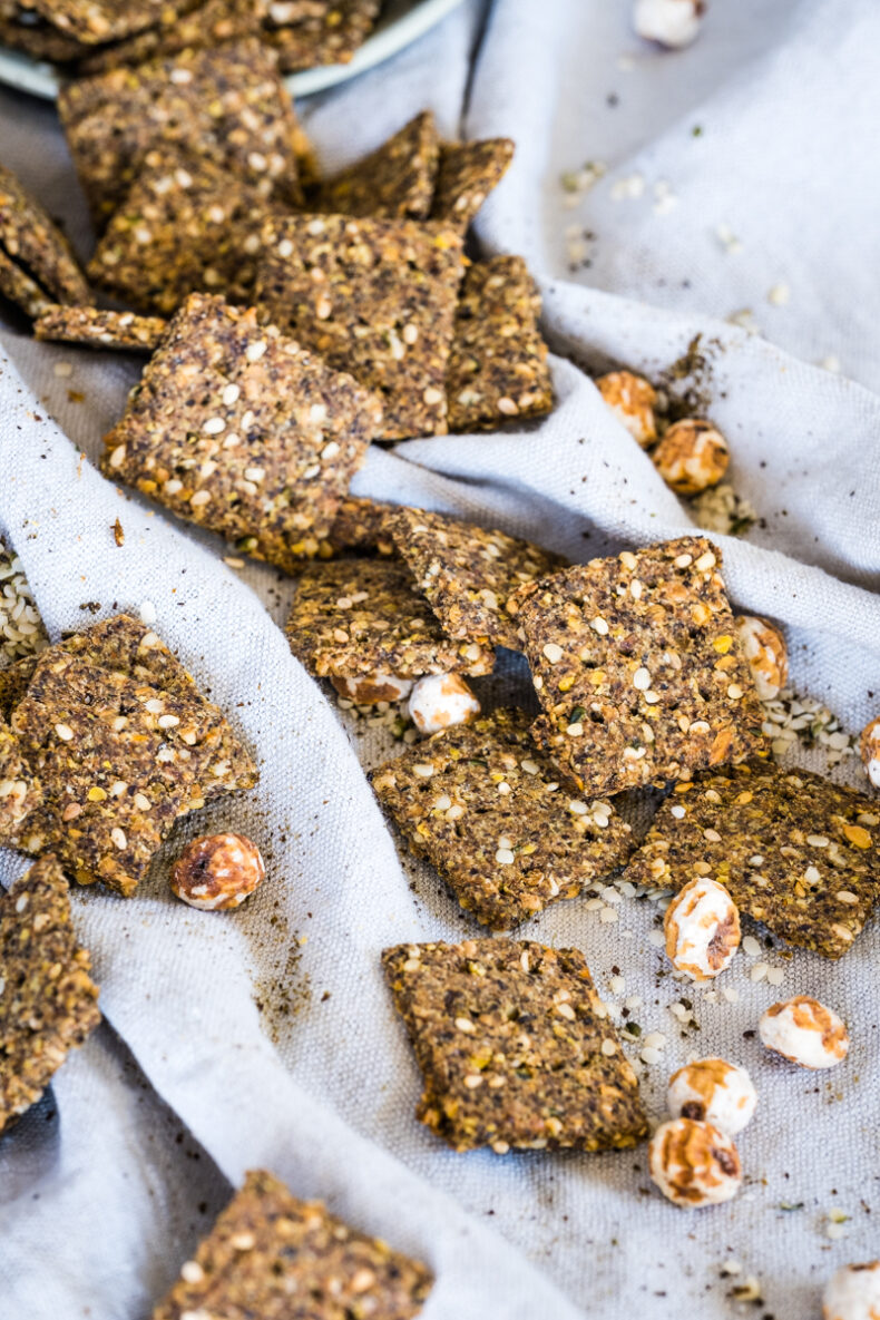 Keto Crackers with Tiger Nut Flour and Hemp (Vegan, GF) - Creative in ...