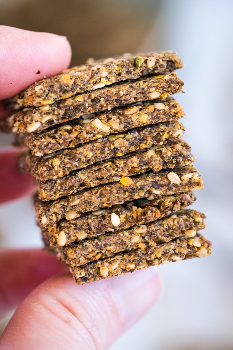 Keto Crackers with Tiger Nut Flour and Hemp (Vegan, GF) - Creative in ...