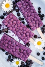 Healthy Ice Cream Bars with Coconut and Blueberries (Vegan, Sugar-Free ...