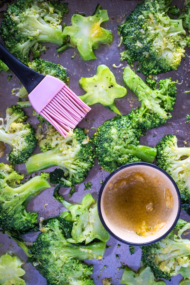 Smashed Broccoli With Parmesan And Garlic Infused Olive Oil Creative