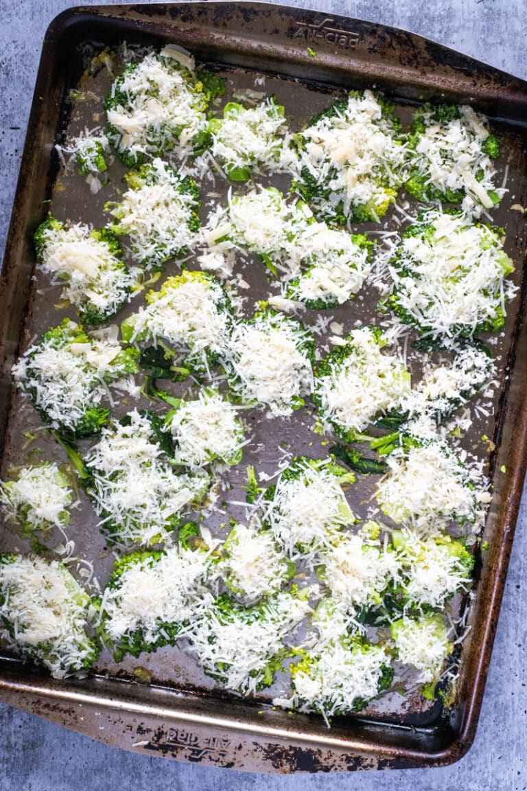 Smashed Broccoli With Parmesan And Garlic Infused Olive Oil Creative