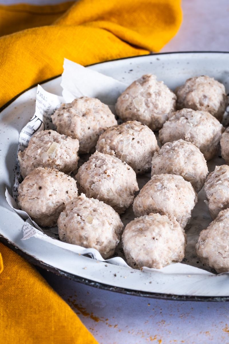 Boiled Meatballs, Scandinavian Style - Creative in My Kitchen