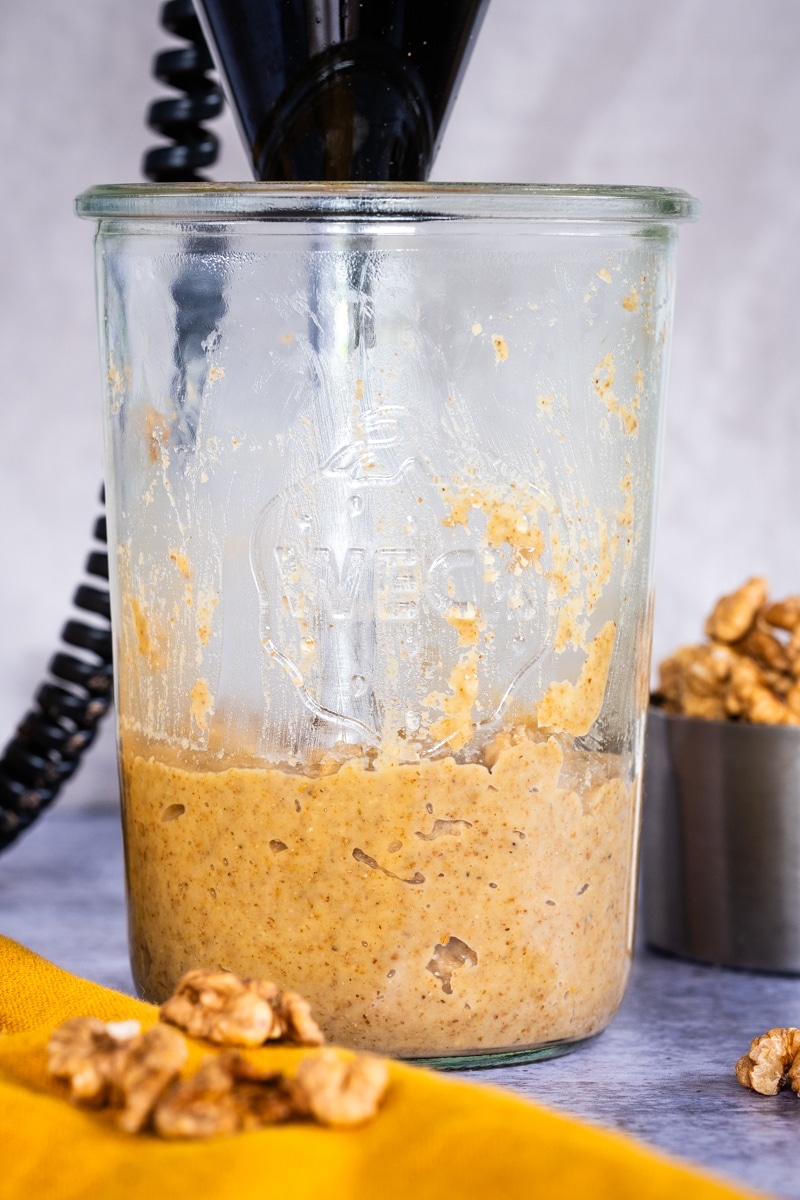 Creamy Walnut Butter with Cinnamon - Creative in My Kitchen