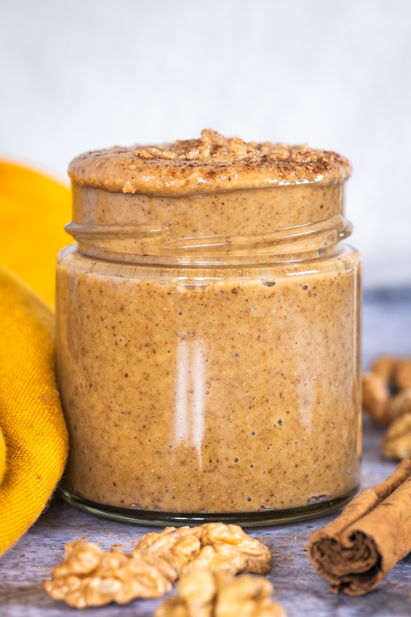 Creamy Walnut Butter with Cinnamon - Creative in My Kitchen