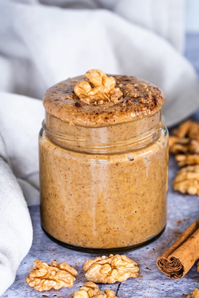 Creamy Walnut Butter with Cinnamon - Creative in My Kitchen