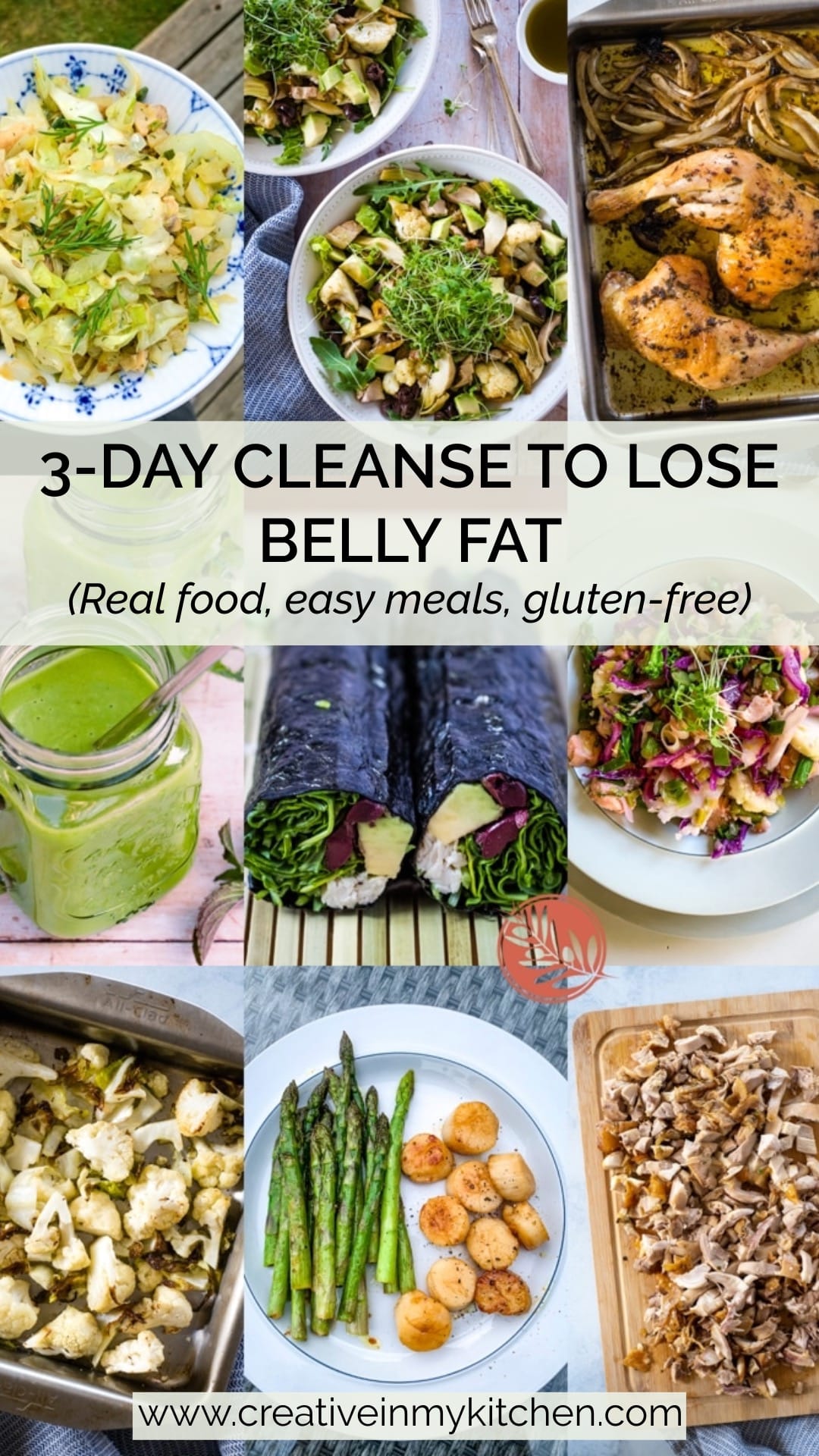 3-Day Cleanse to Lose Belly Fat (Easy Meal Plan) - Creative in My Kitchen