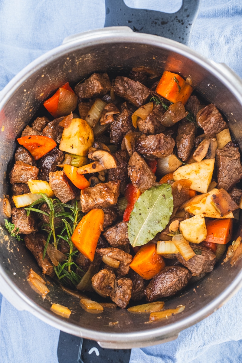 Nourishing Pressure Cooker Beef Stew (Low-Carb) - Creative in My Kitchen