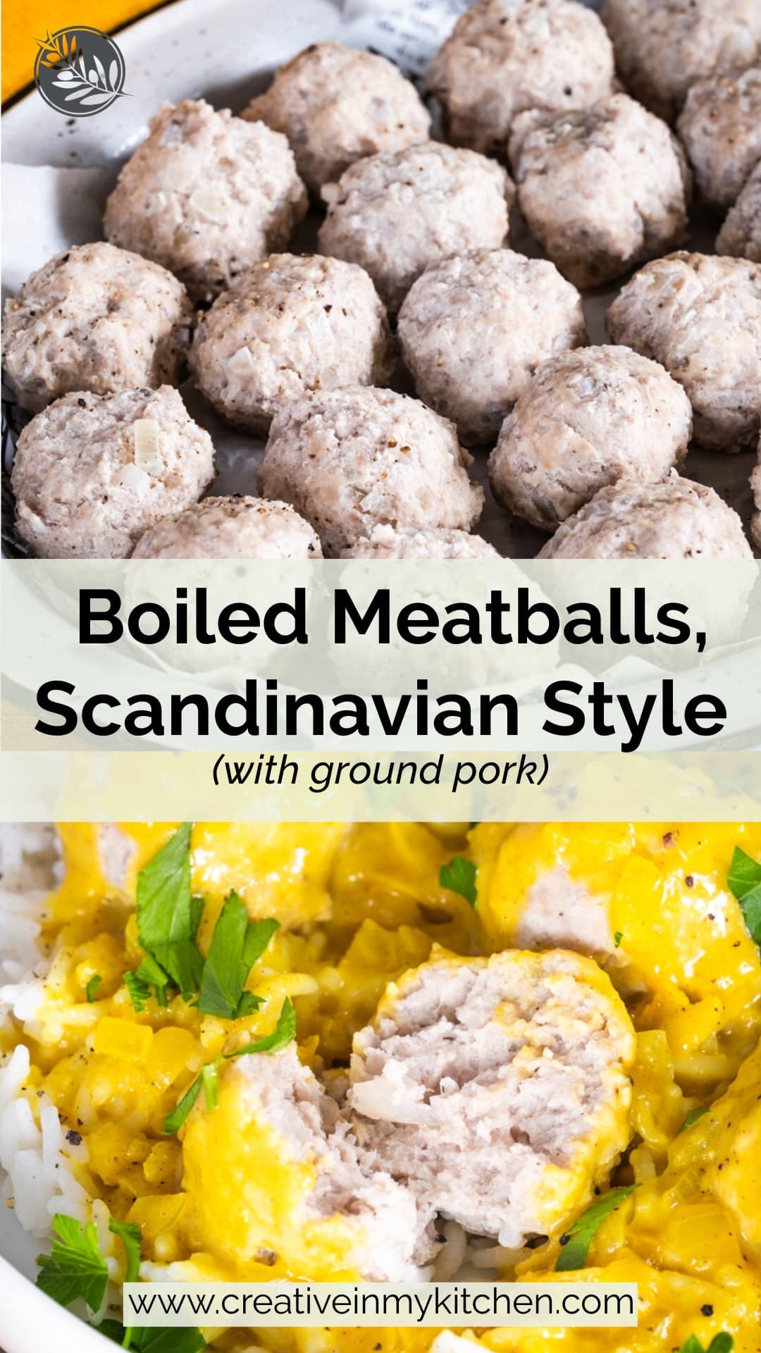 Boiled Meatballs, Scandinavian Style - Creative in My Kitchen