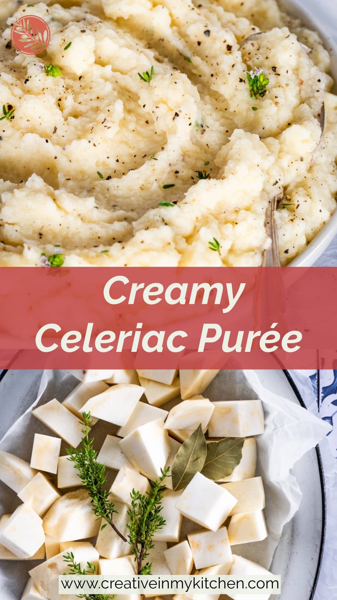 Creamy Celeriac Puree (Dairy-Free, Vegan) - Creative in My Kitchen