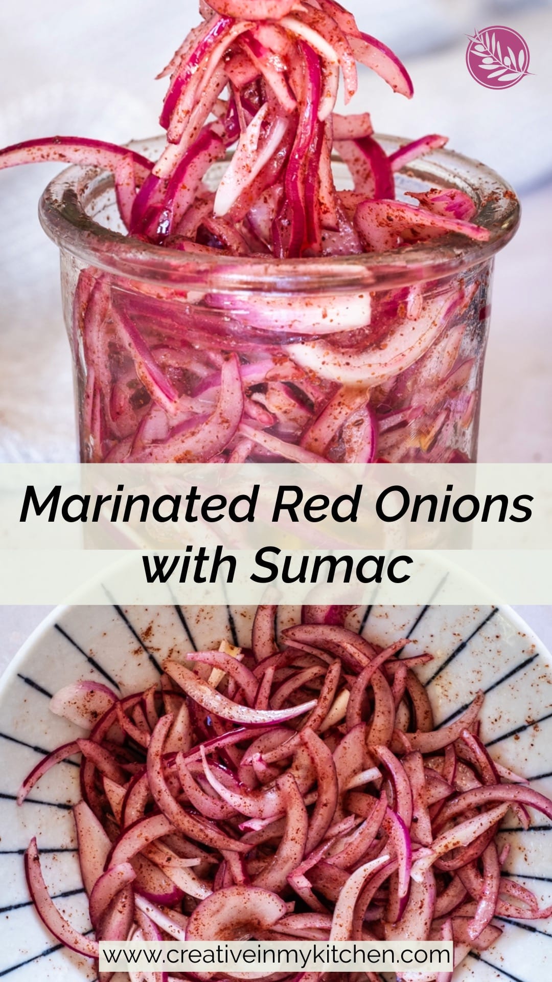 Easy Sumac Onions (Marinated Red Onions) - Creative in My Kitchen