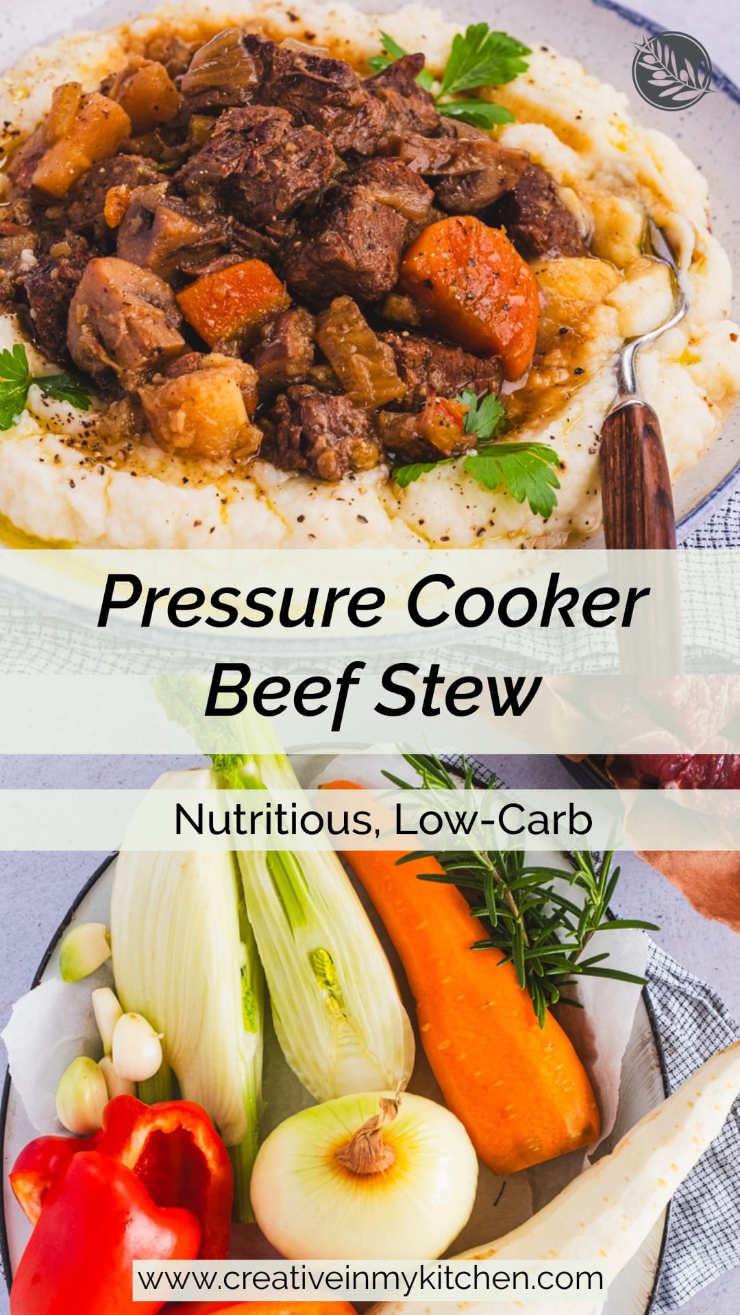 Nourishing Pressure Cooker Beef Stew (Low-Carb) - Creative in My Kitchen