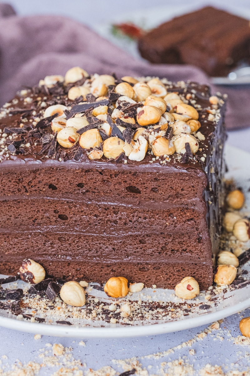 Chocolate Layer Cake (Gluten-Free & Sugar-Free) - Creative in My Kitchen