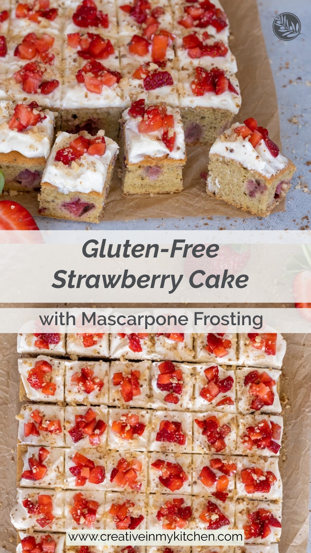 Sugar-Free Strawberry Cake with Mascarpone Frosting (Gluten-Free ...