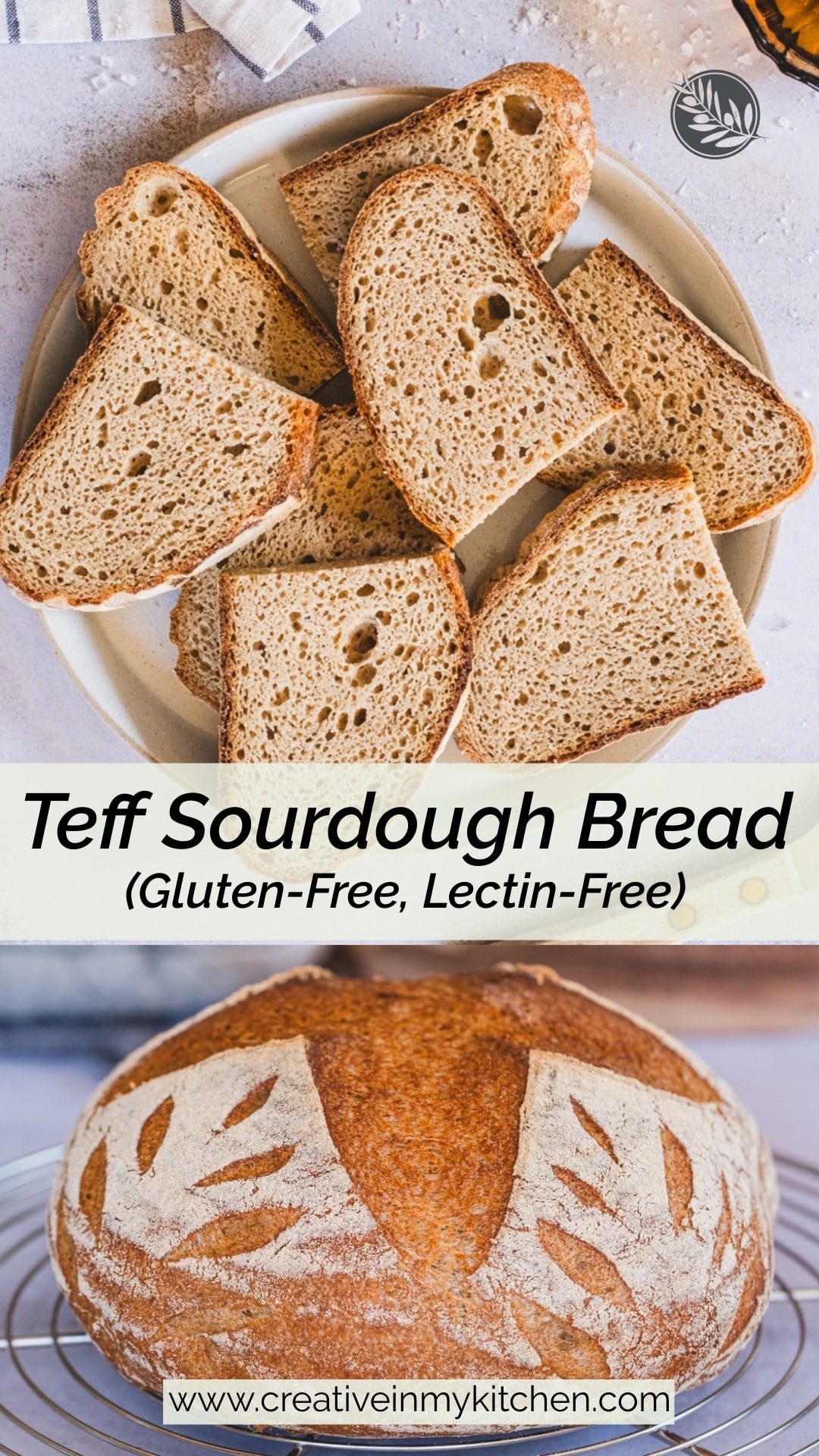 Easy Teff Sourdough Bread (Gluten-Free) - Creative in My Kitchen